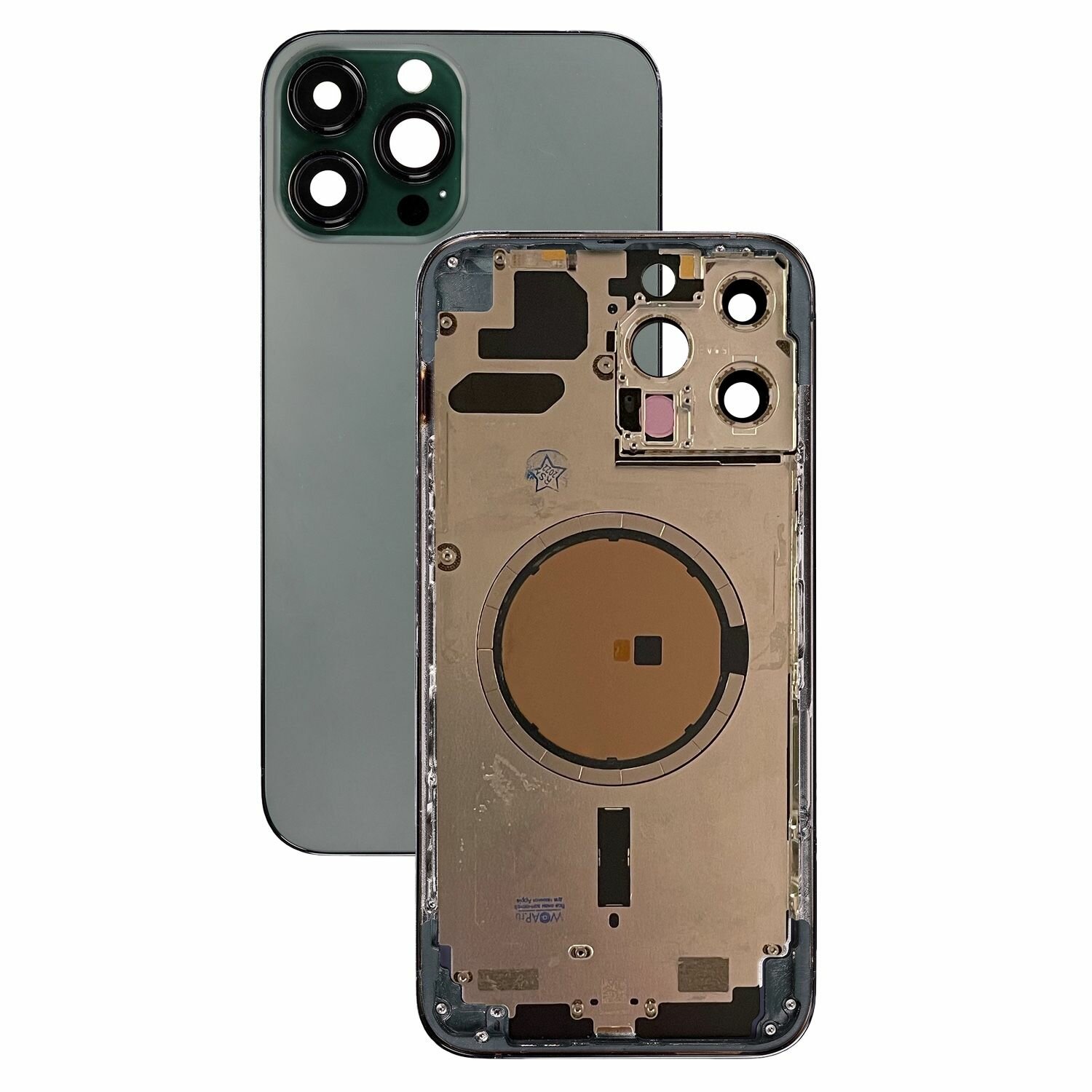 Корпус для iPhone 13 Pro Max A2641 / A2643 / A2644 / A2645 (Alpine Green) (Снятый с нового устройства)