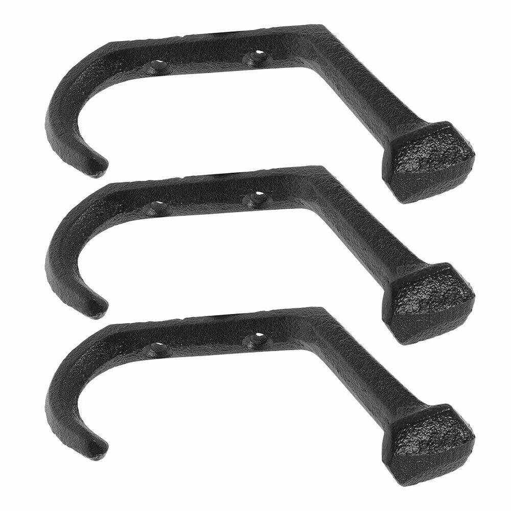 Винтажные чугунные настенные крючки 3 шт для хранения одежды и сумок на балконе