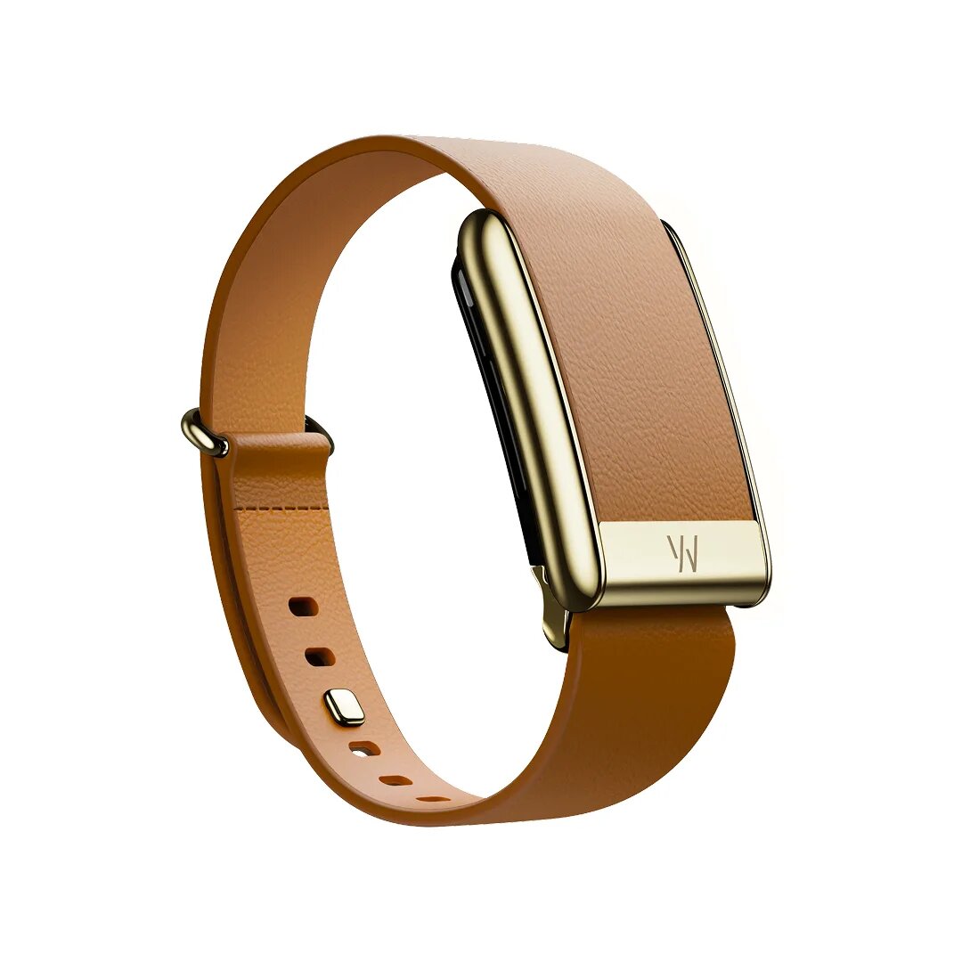 Ремешок Whoop 5.0 Leatherluxe Life Mg Tapered Band - Camel | Gold Large Size (карамель/золото)14mm