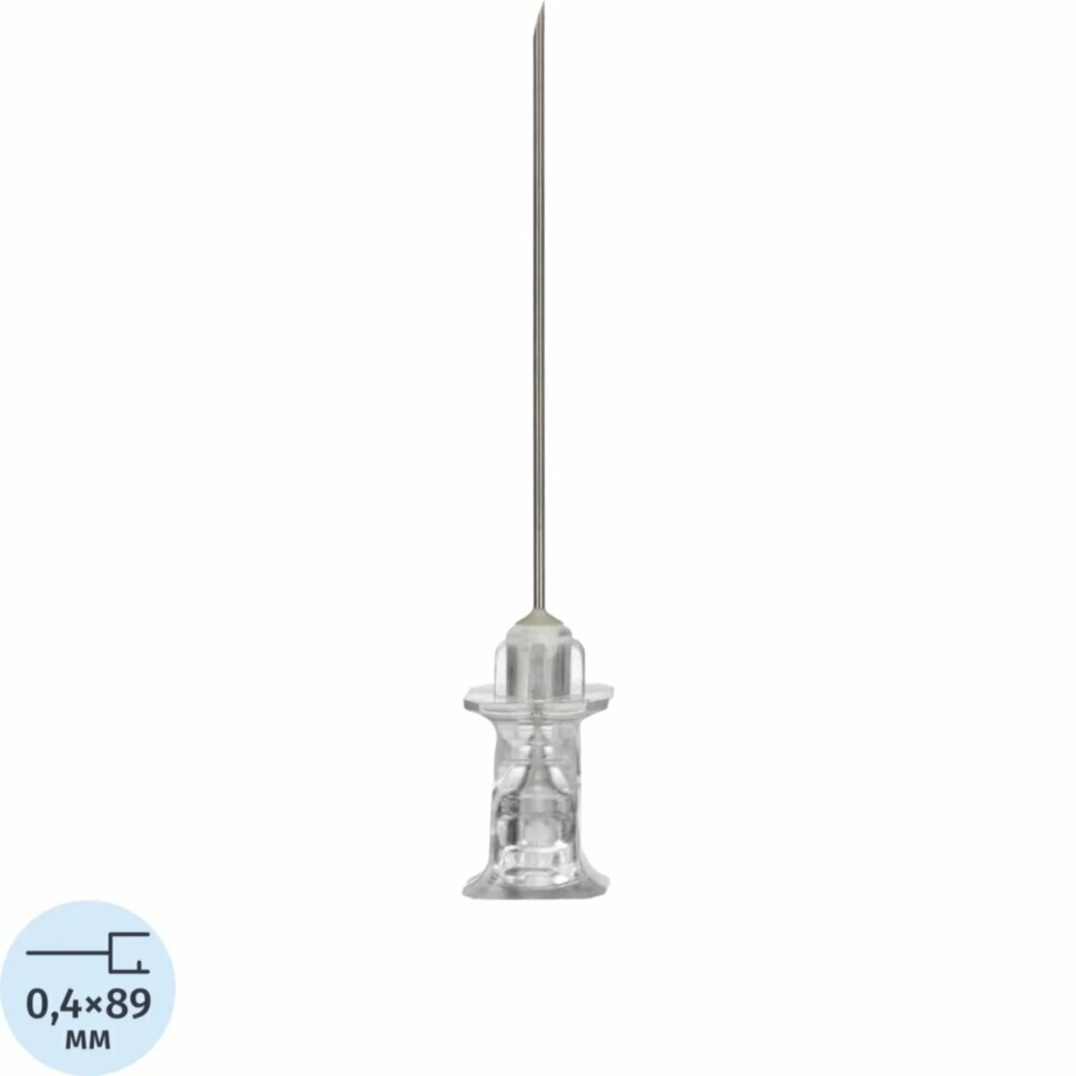 Игла спинальная Quincke 27G(0,40х89мм)с напр.22G(0,71х38мм)Polymed,50шт/уп, 1831793