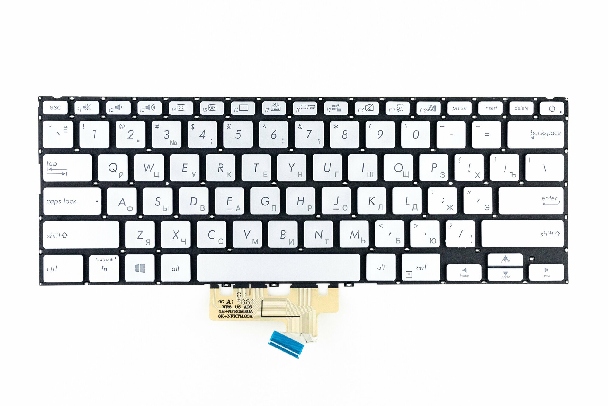 Клавиатура для Asus X432FA Silver p/n: 0KNB0-262RSP00 0KNB0-262RUS00