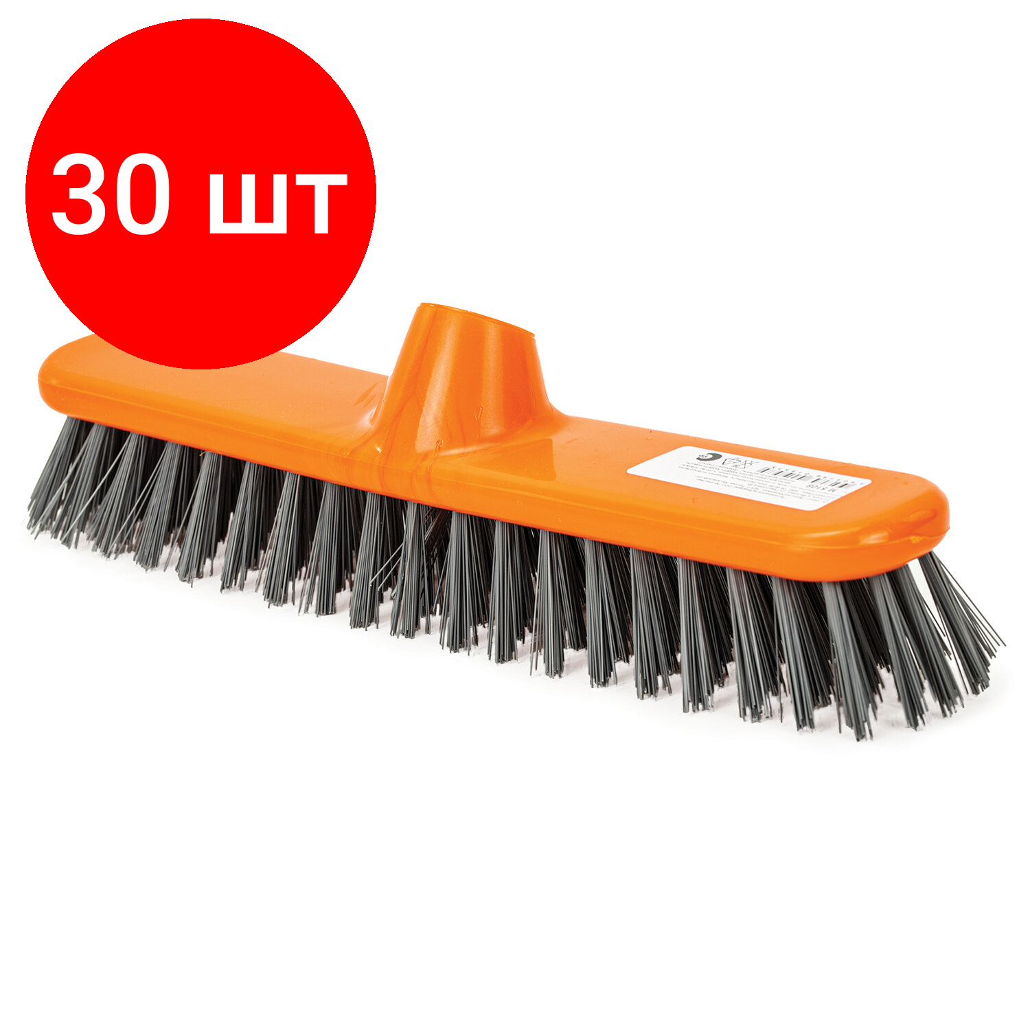 Комплект 30 шт, Щетка для уборки шробер (скраббер) ширина 27 см, щетина 3.5 см, пластик, еврорезьба, IDEA, М5108, М 5108