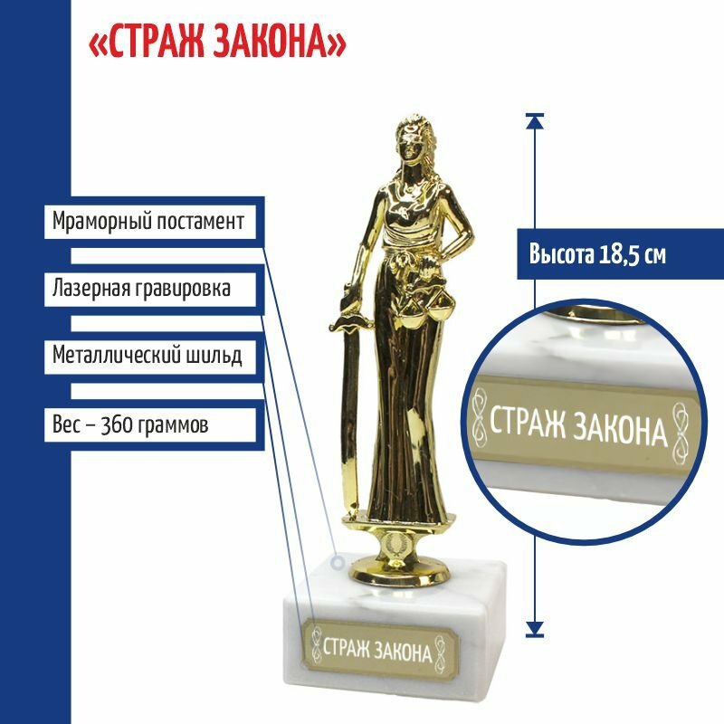Статуэтка Фемида "Страж закона" (18 см)