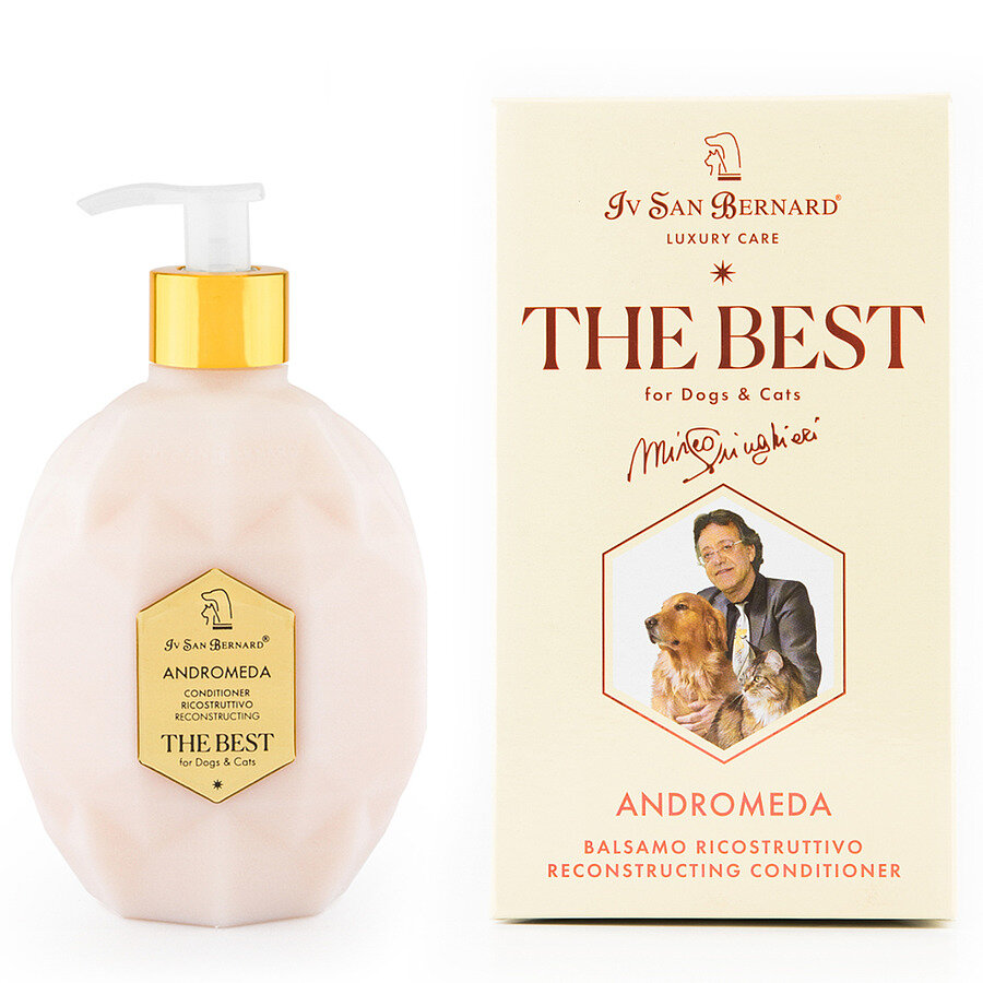 ISB The Best line Andromeda Кондиционер для выпадающей шерсти и чувствительной кожи с экстрактом шиповника 500 мл Iv San Bernard 8022767055248