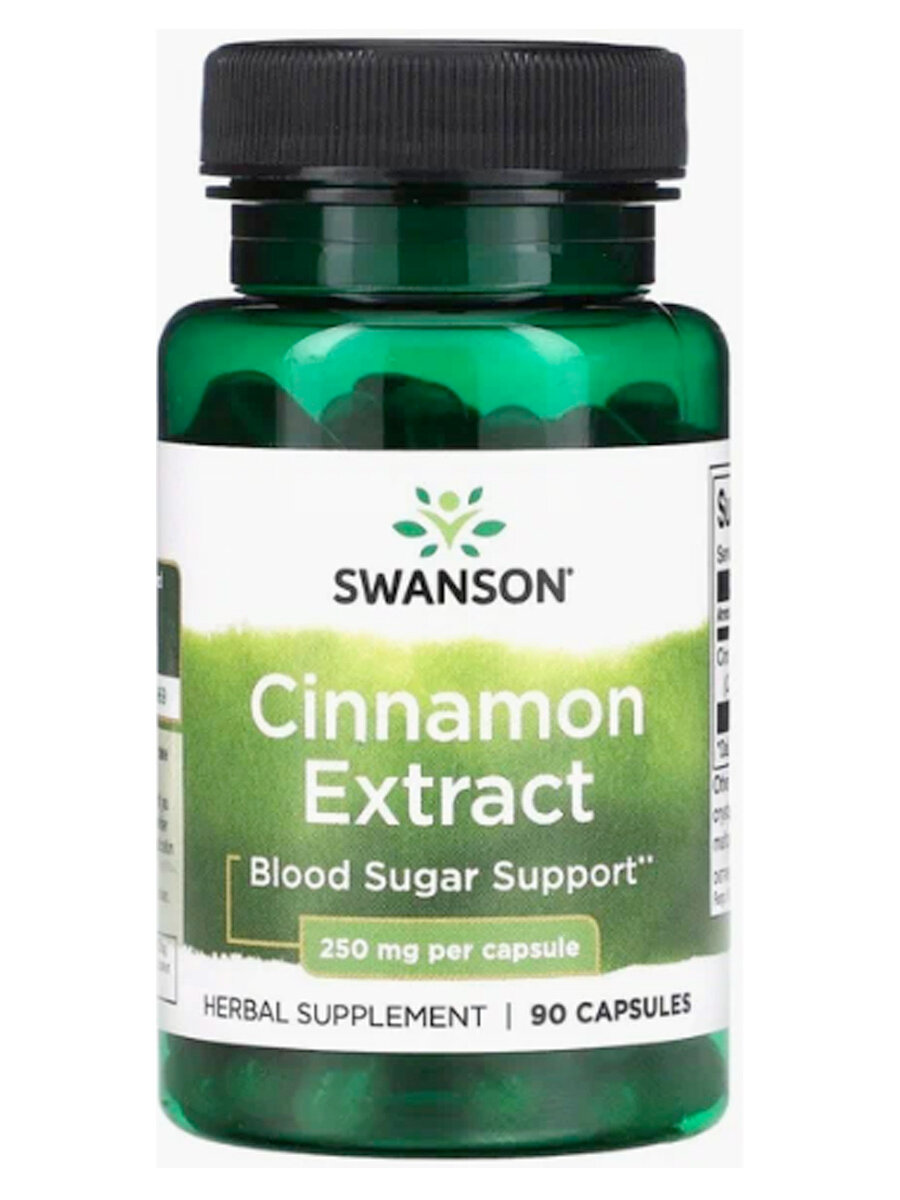 SWANSON Cinnamon Экстракт 250 мг 90 капсул