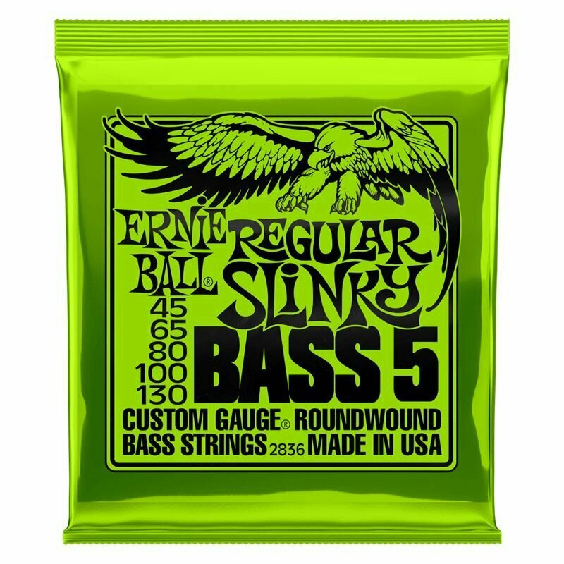 ERNIE BALL 2836 Nickel Wound Slinky Super 45-130 Струны для бас-гитары