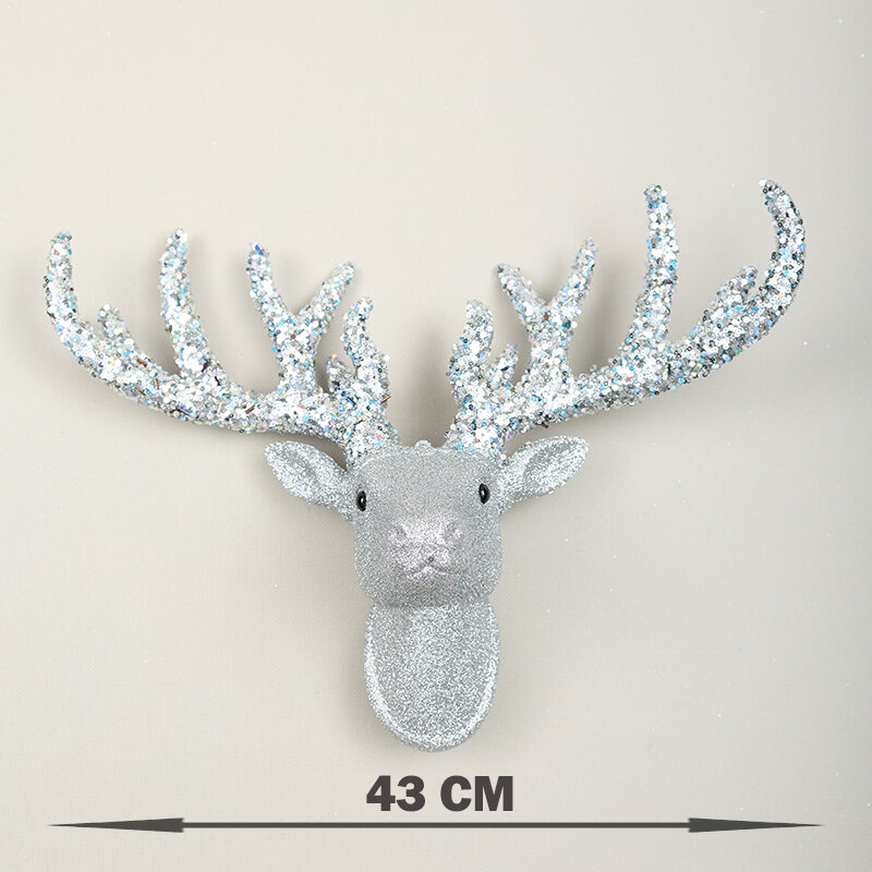 "Голова оленя" - рождественская декорация от бренда "MERRY GREEN"( 43х16,5х33 см)