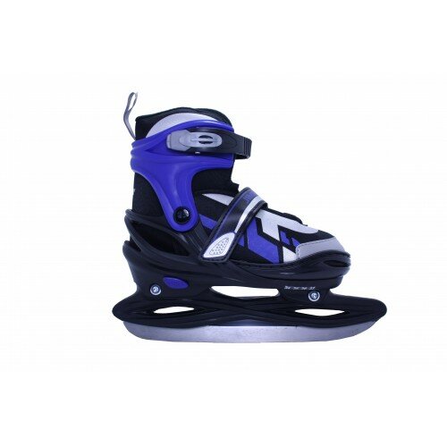 Коньки раздвижные JR JIMMY черн/бел/син р.30-33