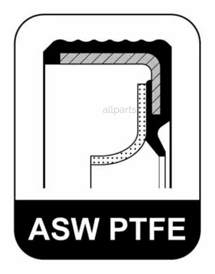 ELRING 424.841 Сальник коленвала [45x67x8] ASW RD PTFE/ACM MB W124/W201/W202/W210 2.0-3.2/2.0-2.5D/TD 87>
