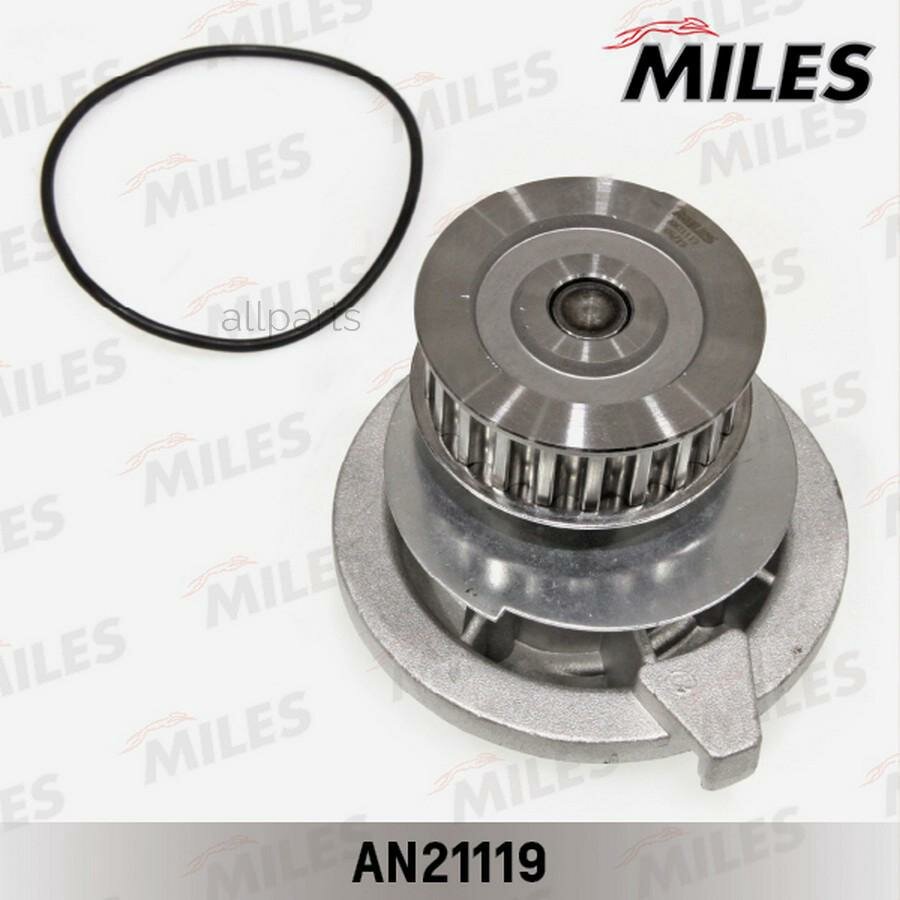 MILES AN21119 Насос водяной OPEL 1.6/1.8 >90/DAEWOO ESPERO >99 (с пластиной под шкивом)