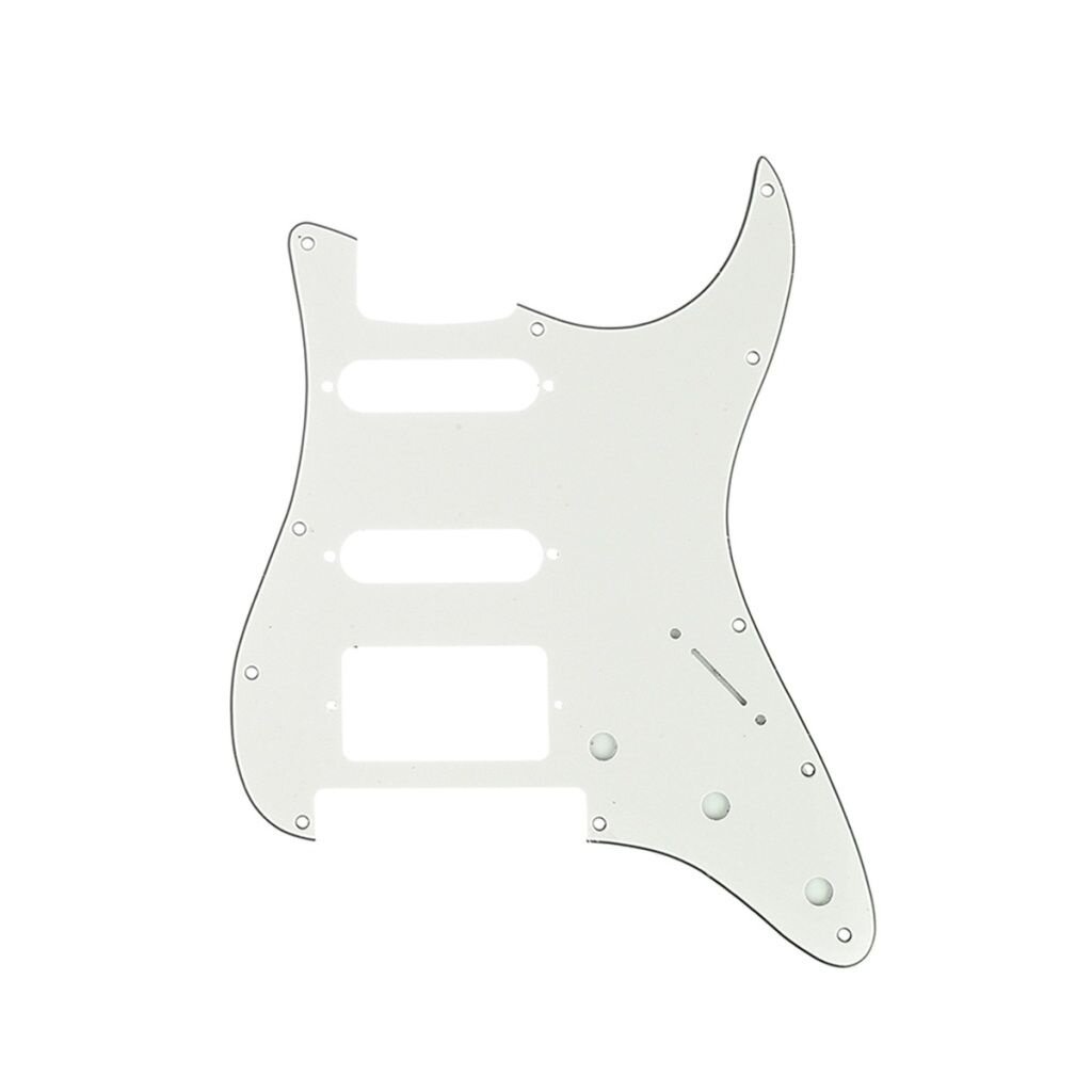 Панель для оригинального Fender Stratocaster HSS US/Mexico, Musiclily MX1380AW, трехслойная, винтажный белый
