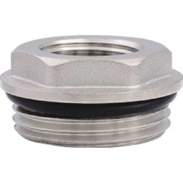 Футорка с уплотнительным кольцом 3/4"-1" ВР/НР никель TIM M302-34