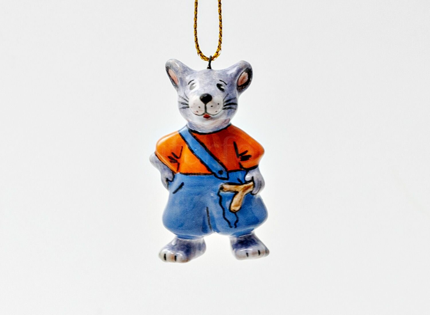 Елочная игрушка Мышонок озорник 2