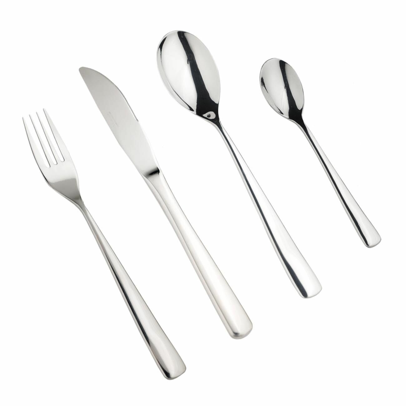 Столовые приборы, Kuchenland, 6 перс, 24 пр, нержавеющая сталь, Munchen