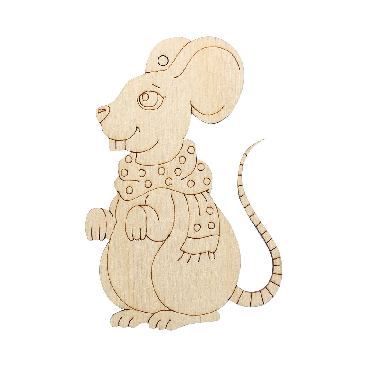 Заготовка деревянная для творчества 'На прогулку', 6,7*9,7*0,3 см, Astra&Craft