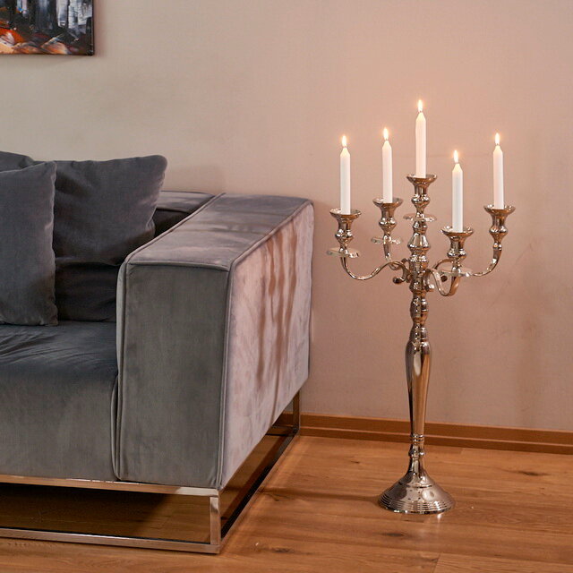 Подсвечник канделябр на 5 свечей Хальфсен 78 см, Boltze, 3156800