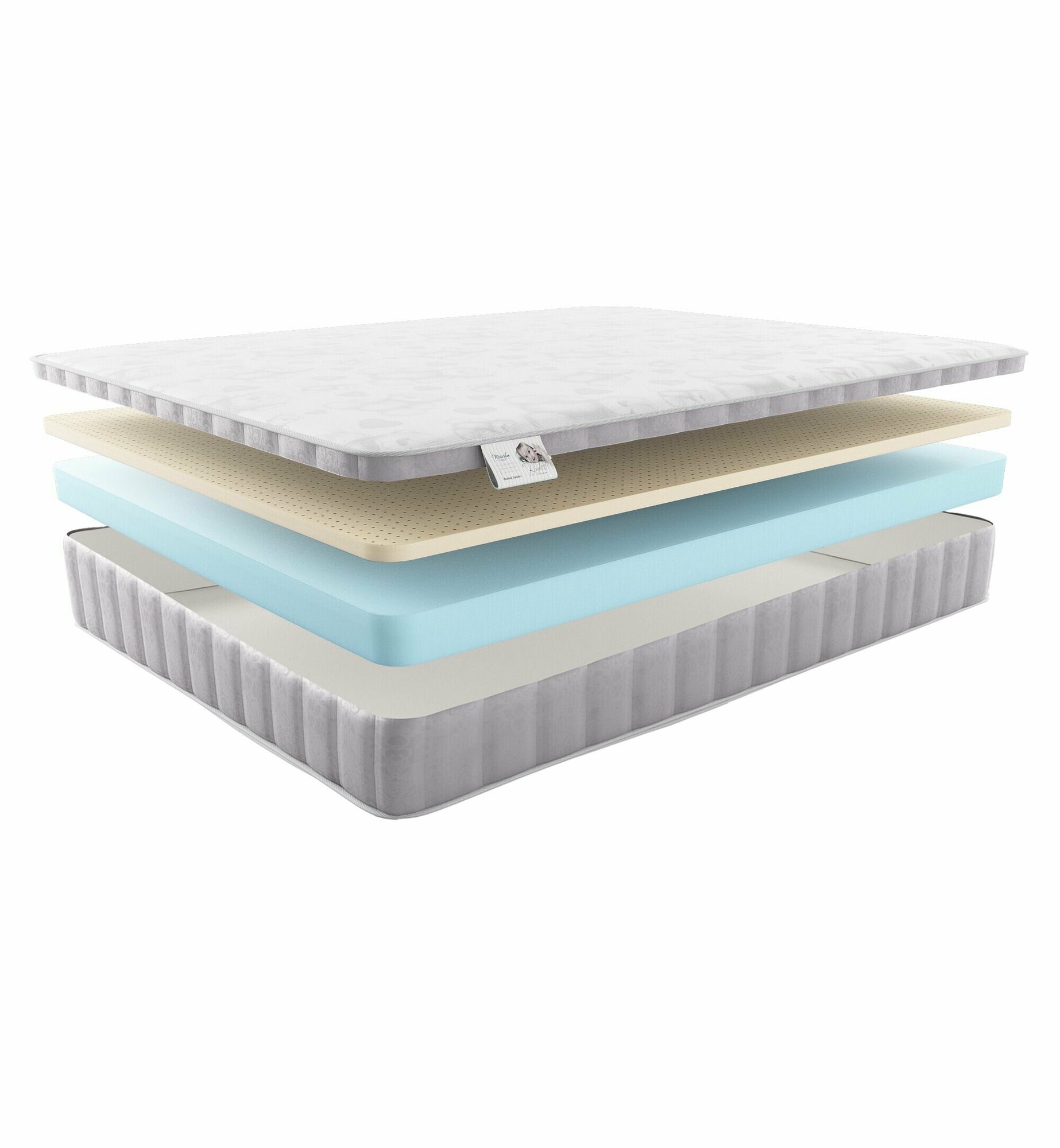 Матрас Materlux Kemi Kids 80х160, высота 13 см, анатомический средней жесткости латексный Беспружинный