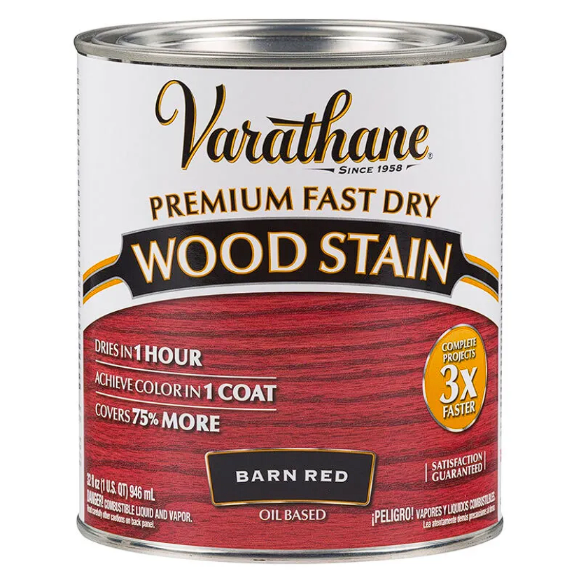 Varathane Premium Fast Dry Wood Stain тонирующее прозрачное масло для дерева (рубиновый, 0,946 л)