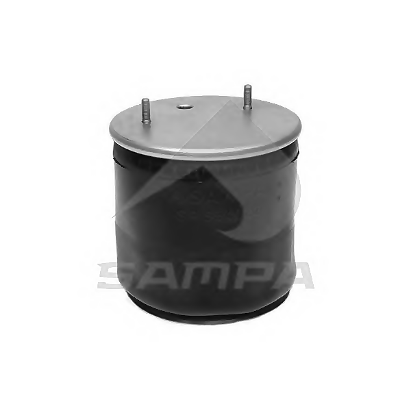 SAMPA SP 554022 (4284300600 / SP554022_SA) пневмоподушка без стакана 2шп. m12 смещ.25. 1 отв. штуц. m22, н.1 отв. шп. m16\