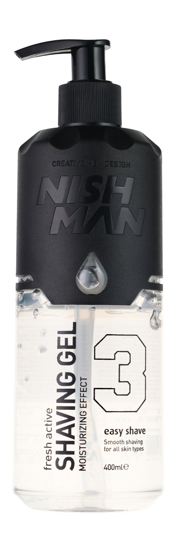 NISHMAN Гель для бритья Shaving Gel, 400 мл, 03