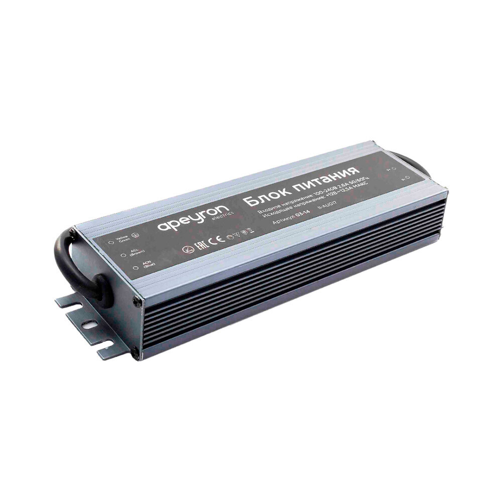 Блок питания для светодиодной ленты Apeyron 220/12 В 150 Вт IP67 (03-14)