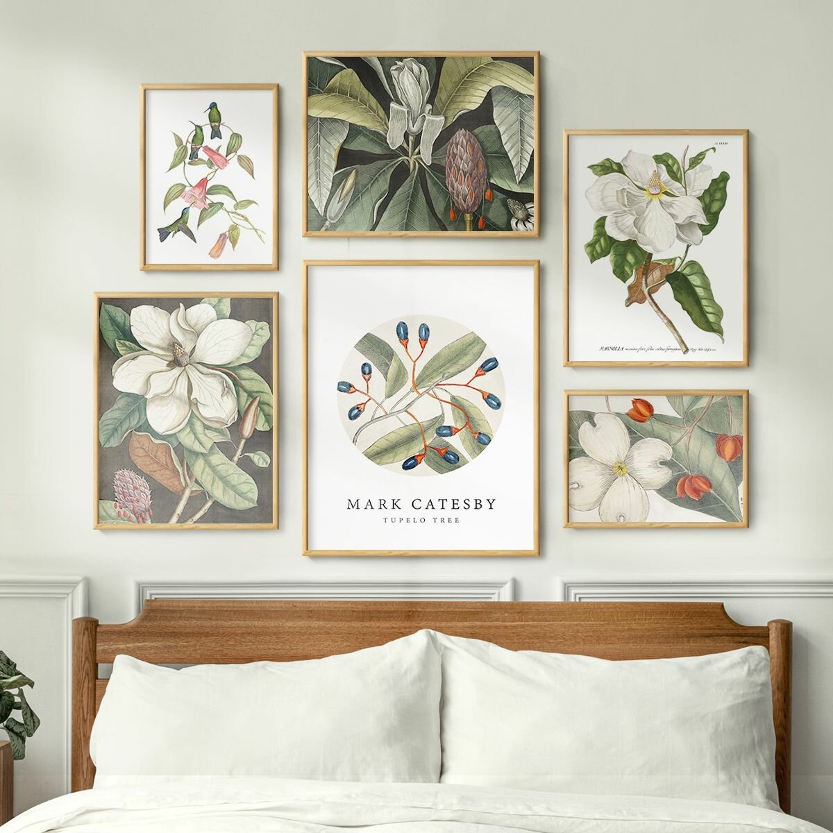 Набор постеров 6 шт "Тропические листья Бали" плакат для интерьера, картина на стену