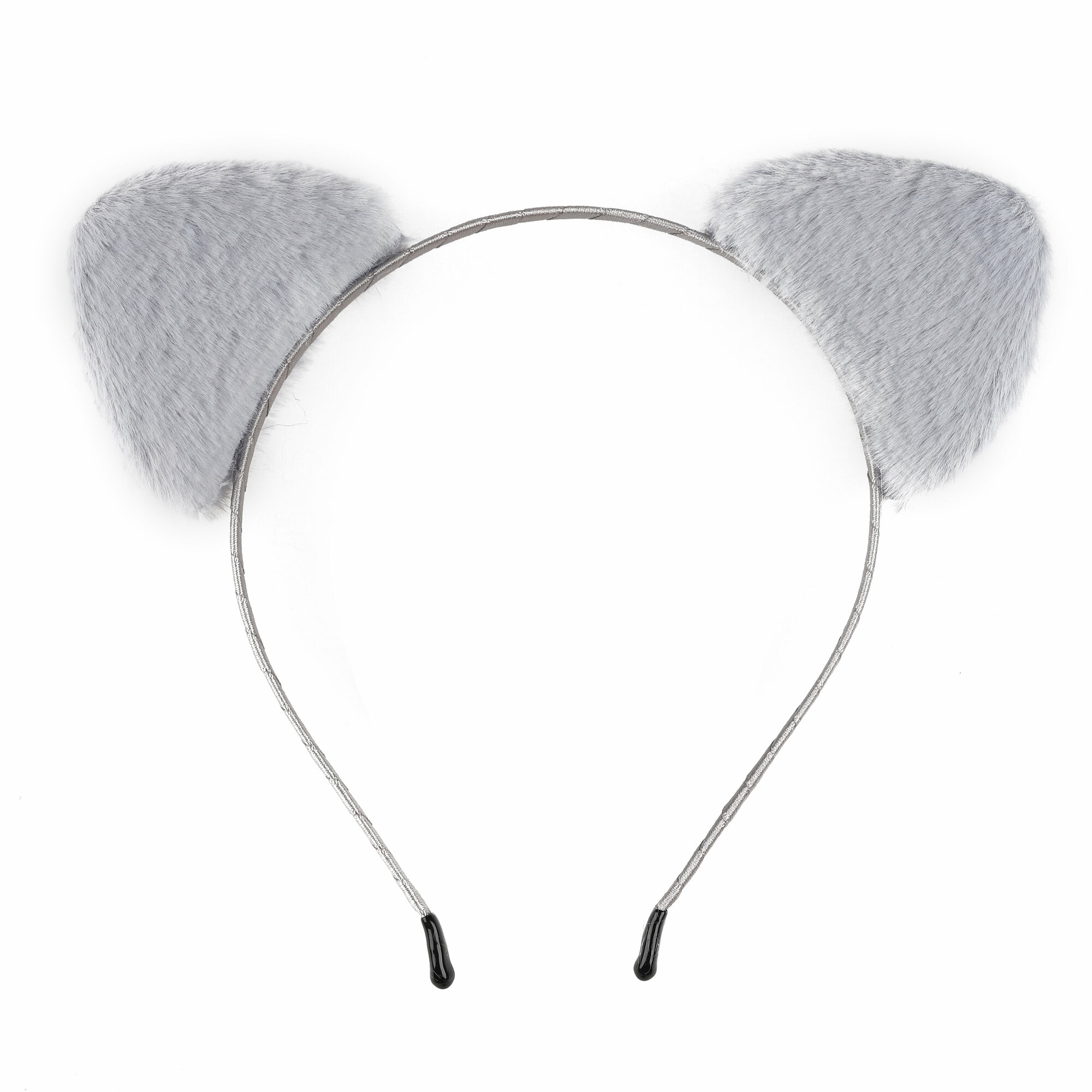 Ободок, Ушки-фурри, Серый, 1 шт.