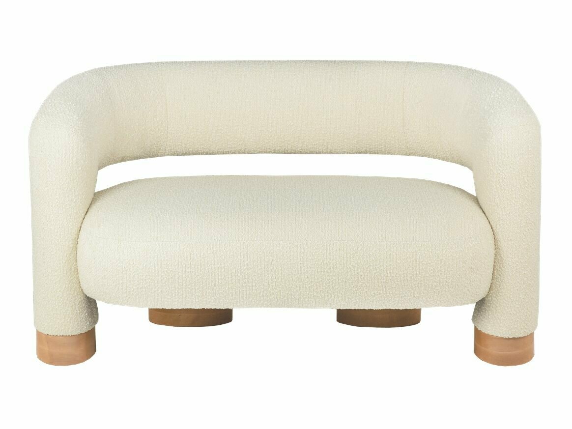 Диван PECOLA, двухместный, 1420х780х770, тон натуральное дерево молочный BUCKLE Cream
