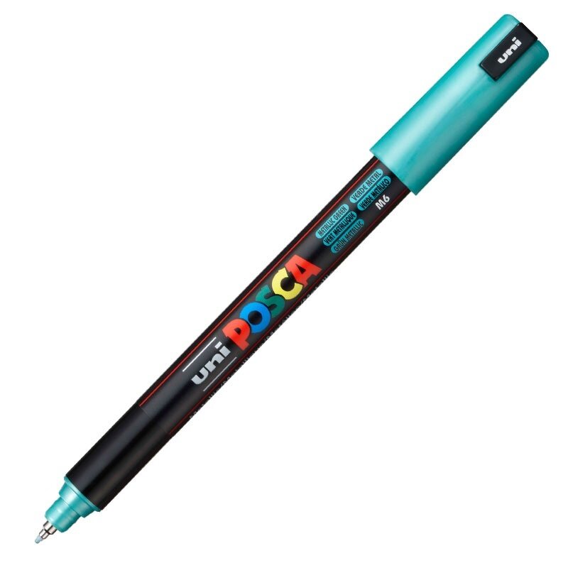 Маркер Uni POSCA PC-1MR зеленый металлик, 0,7 мм цвет М6