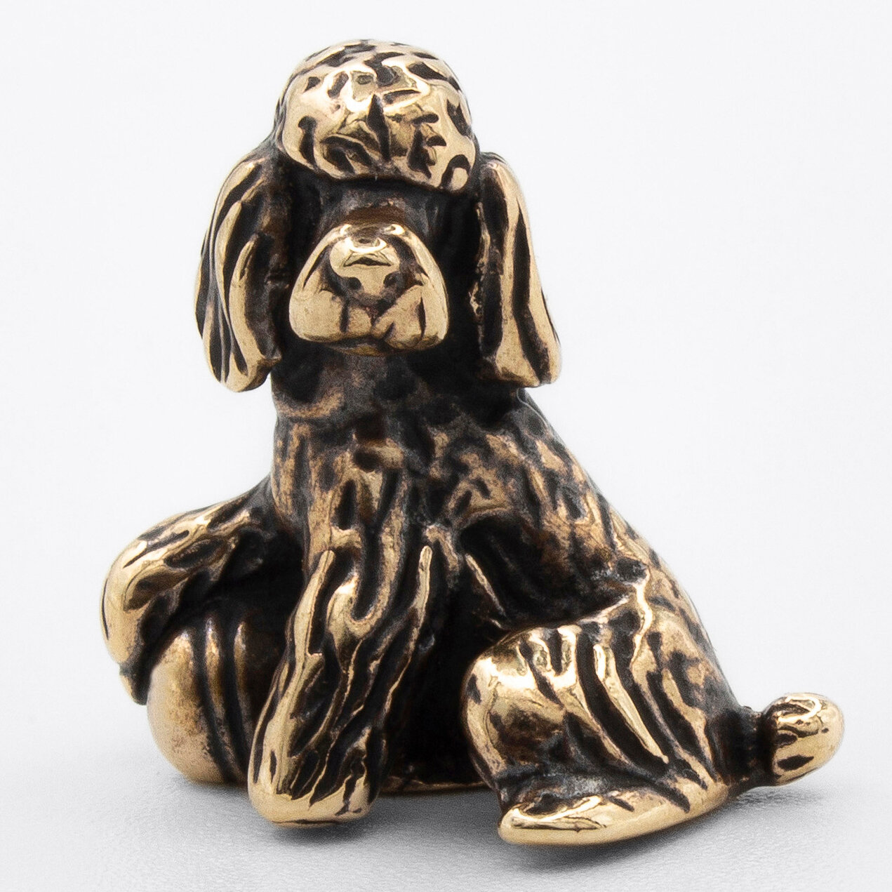 Пудель с мячиком Фигурка из Бронзы от Рязанской литейной мастерской