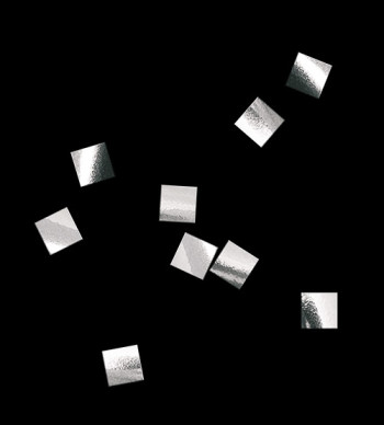 Конфетти металлизированное 6х6мм серебро