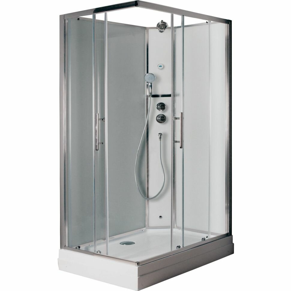 Душевая кабина Timo (Тимо) Ilma ILMA102R цвет профиля хром, стекло прозрачное 6 мм 120х222х80 см