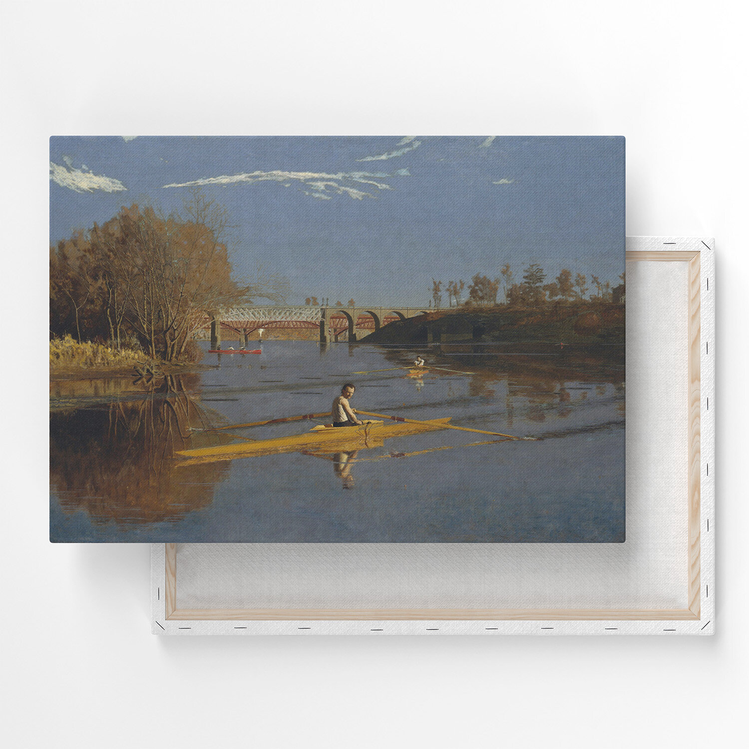 Картина на холсте, репродукция / Томас Икинс - The Champion Single Sculls / Размер 40 x 53 см