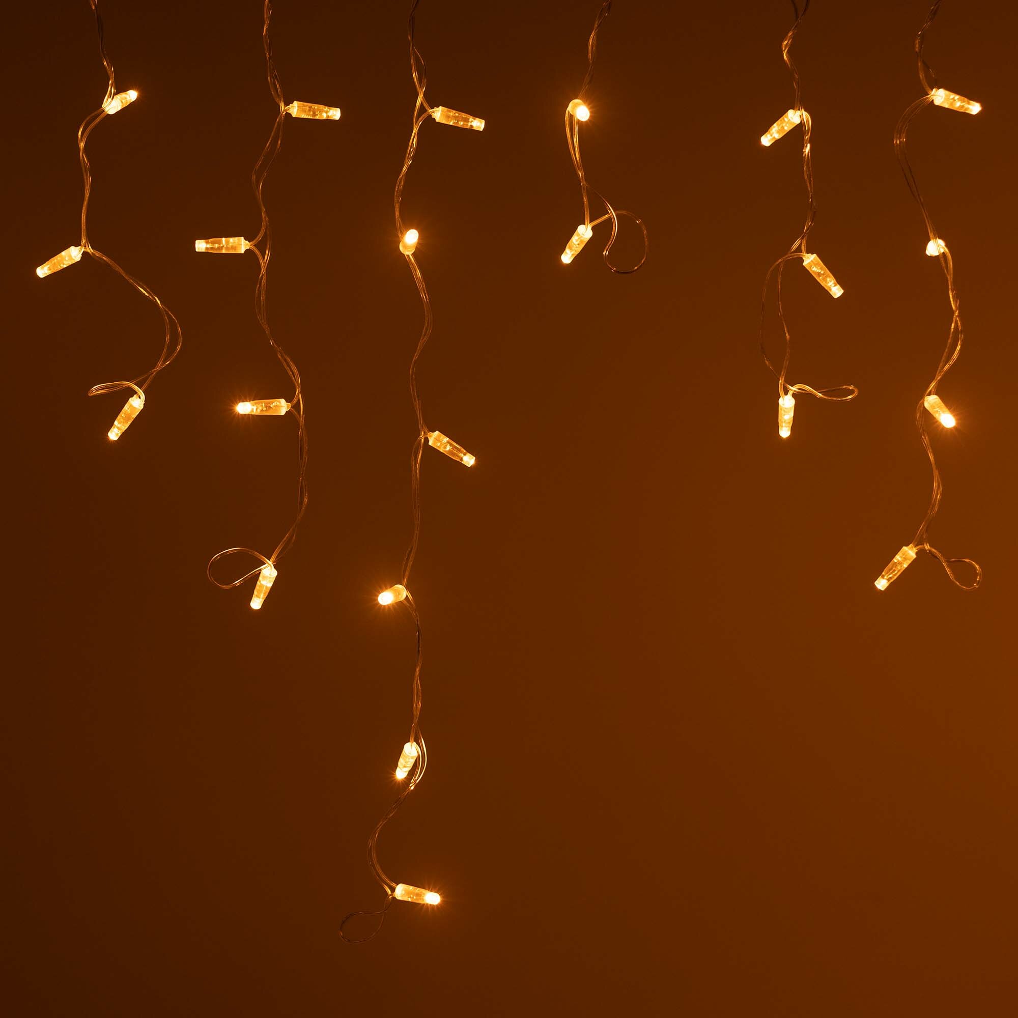 Светодиодная гирлянда ARD-EDGE-CLASSIC-2400x600-CLEAR-88LED-STD Yellow (230V, 6W) (Ardecoled, IP65) 031183