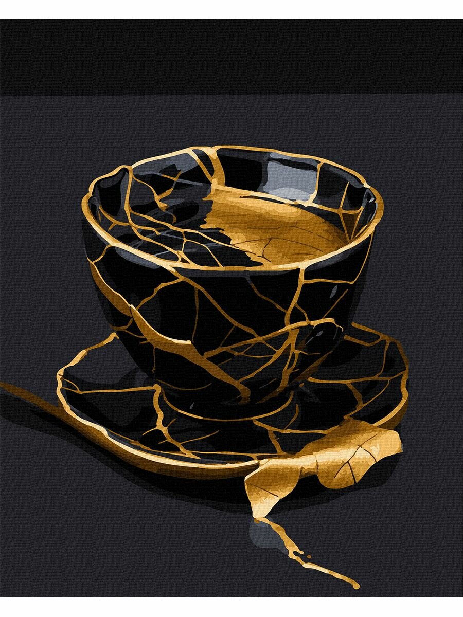 Kubanstar. Картина по номерам 40x50 см, золотая поталь