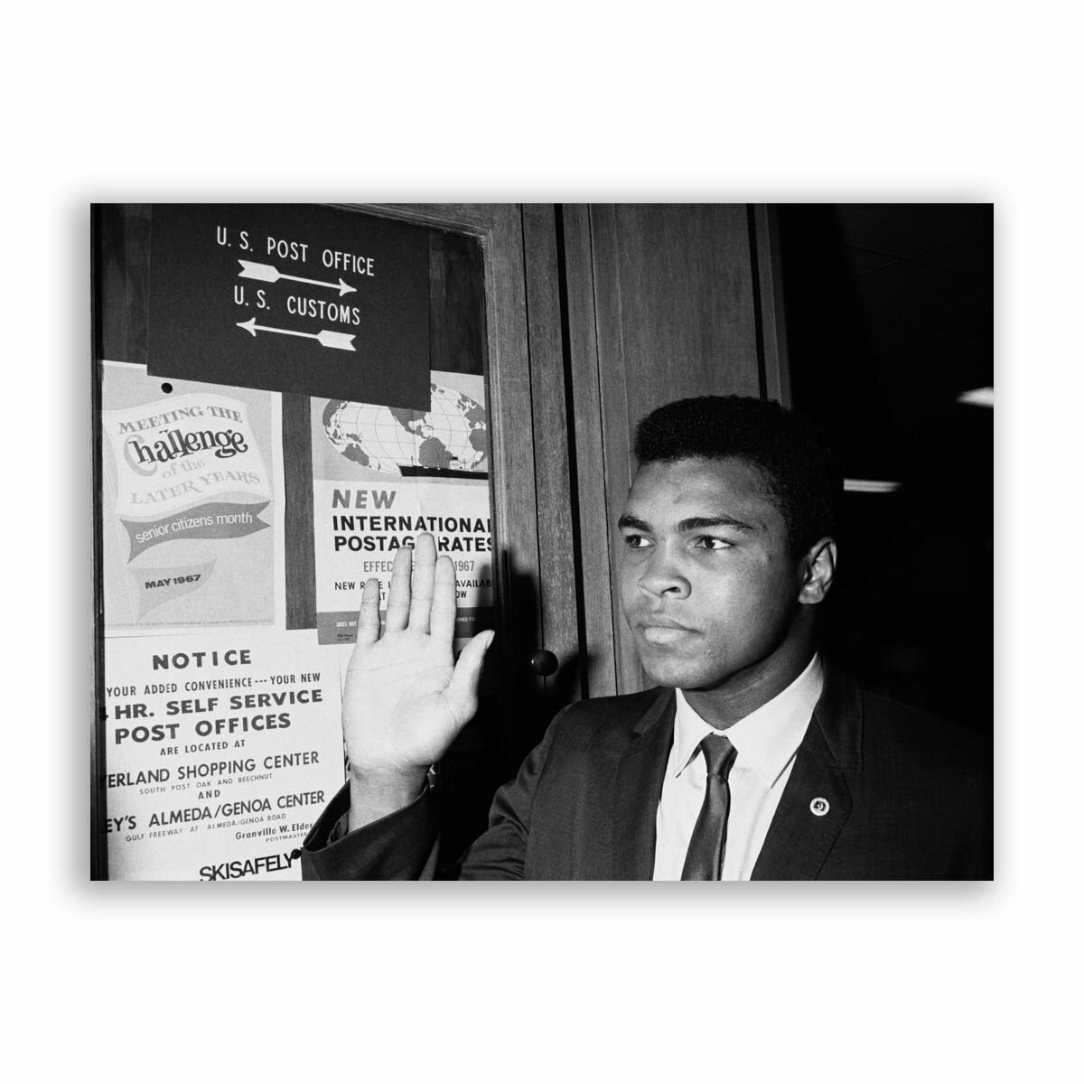 Постер, плакат на бумаге / Мухаммед Али / Размер 40 x 53 см