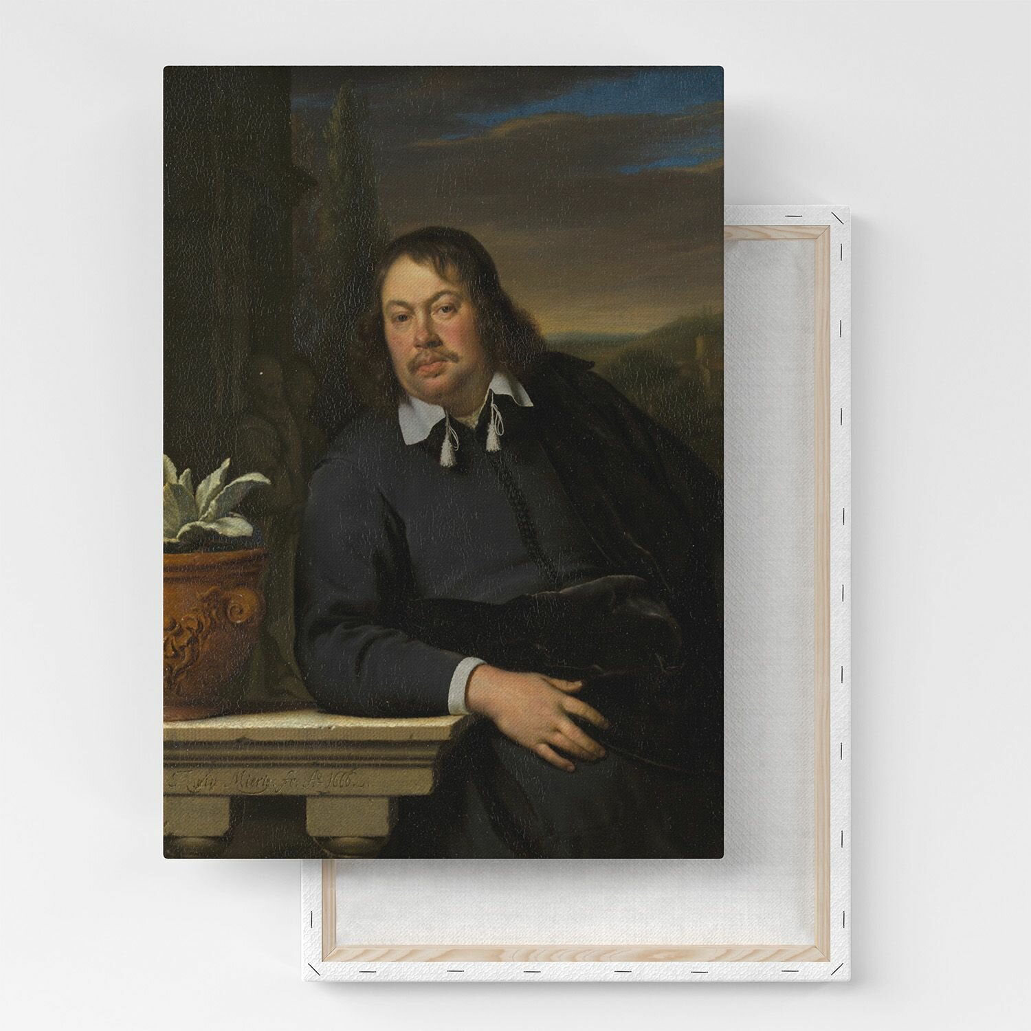 Картина на холсте, репродукция / Ван Мирис, Франс - Portrait of Florentius Schuyl / Размер 80 x 106 см