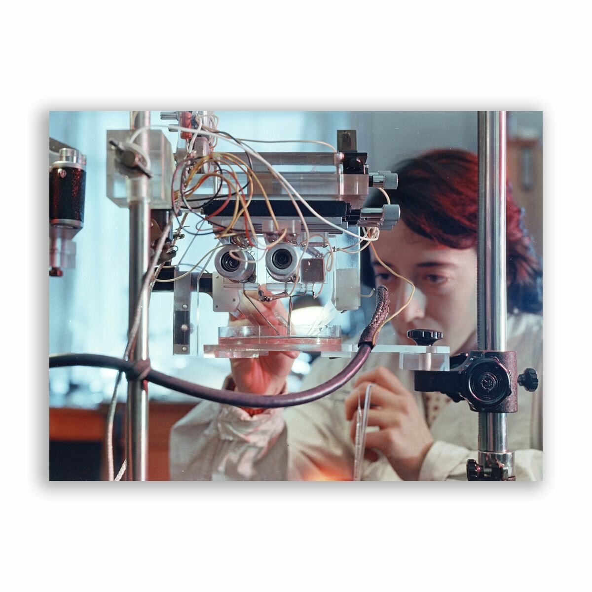 Советский постер, плакат на бумаге / Советские рабочие / Размер 40 x 53 см