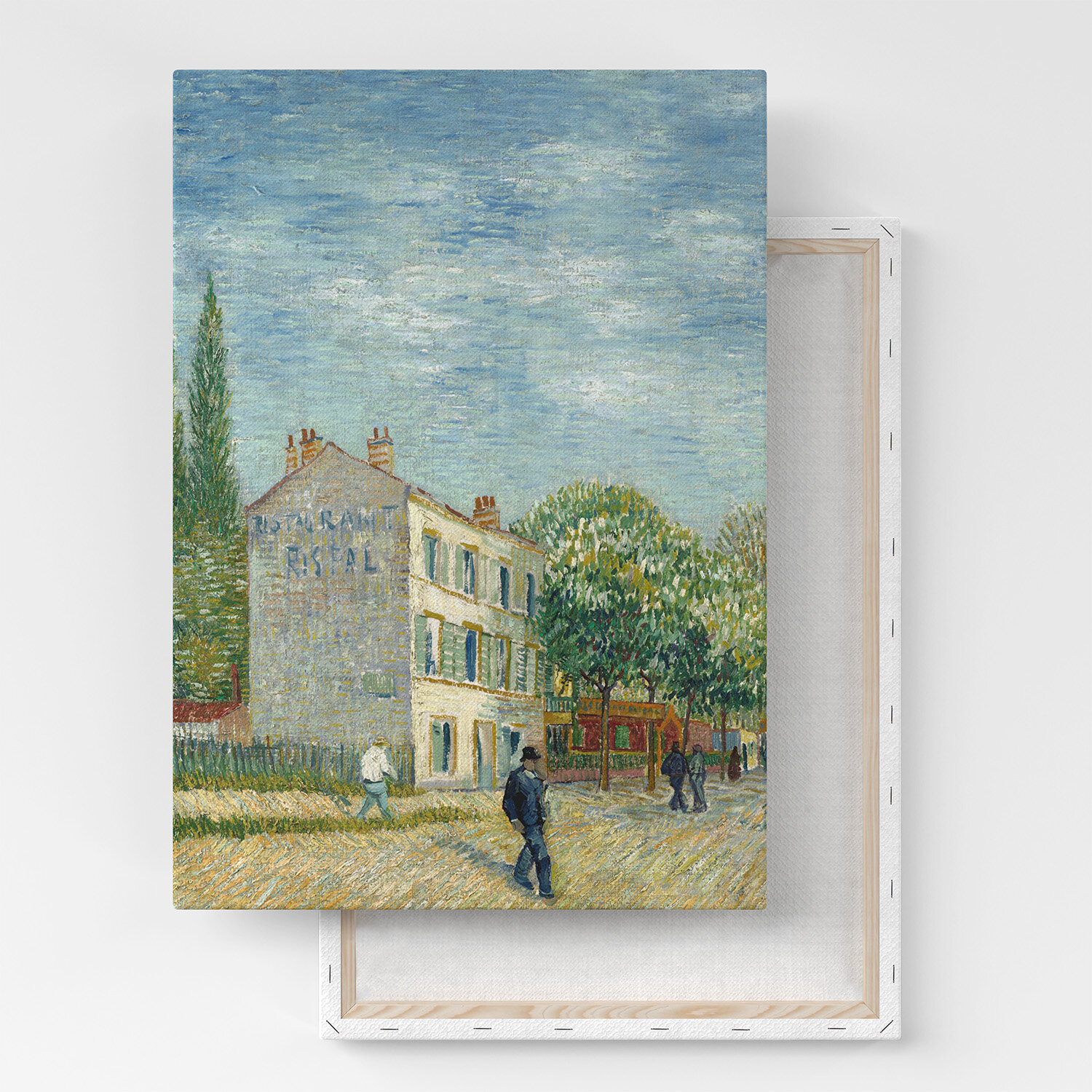 Картина на холсте, репродукция / Ван Гог - Ресторан Rispal в Аньере / Размер 30 x 40 см