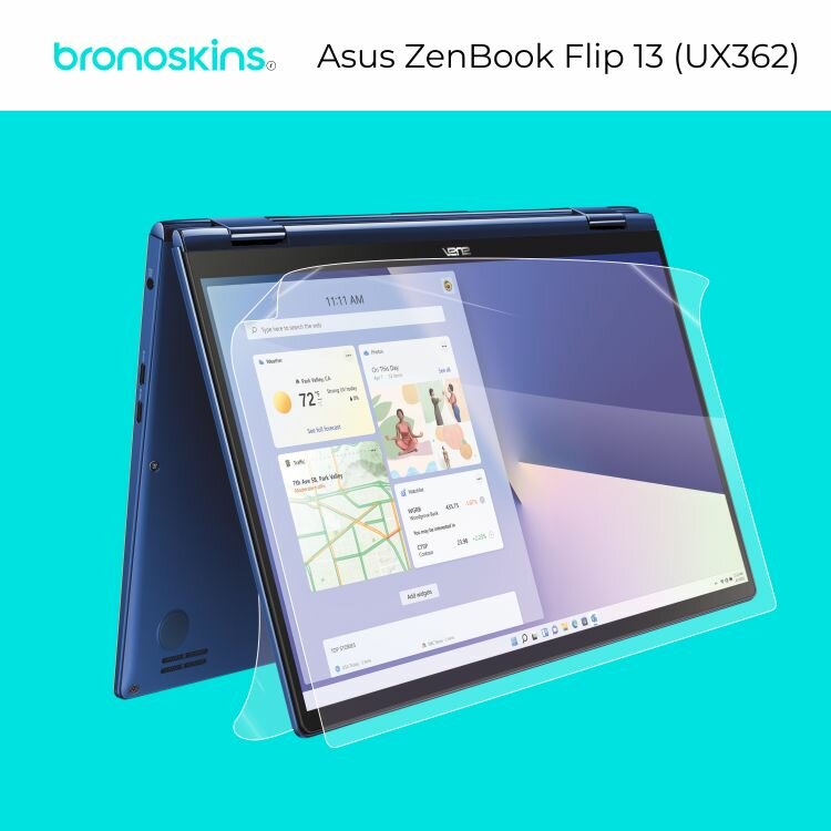 Глянцевая, Защитная пленка на крышку Asus ZenBook Flip 13 (UX362)