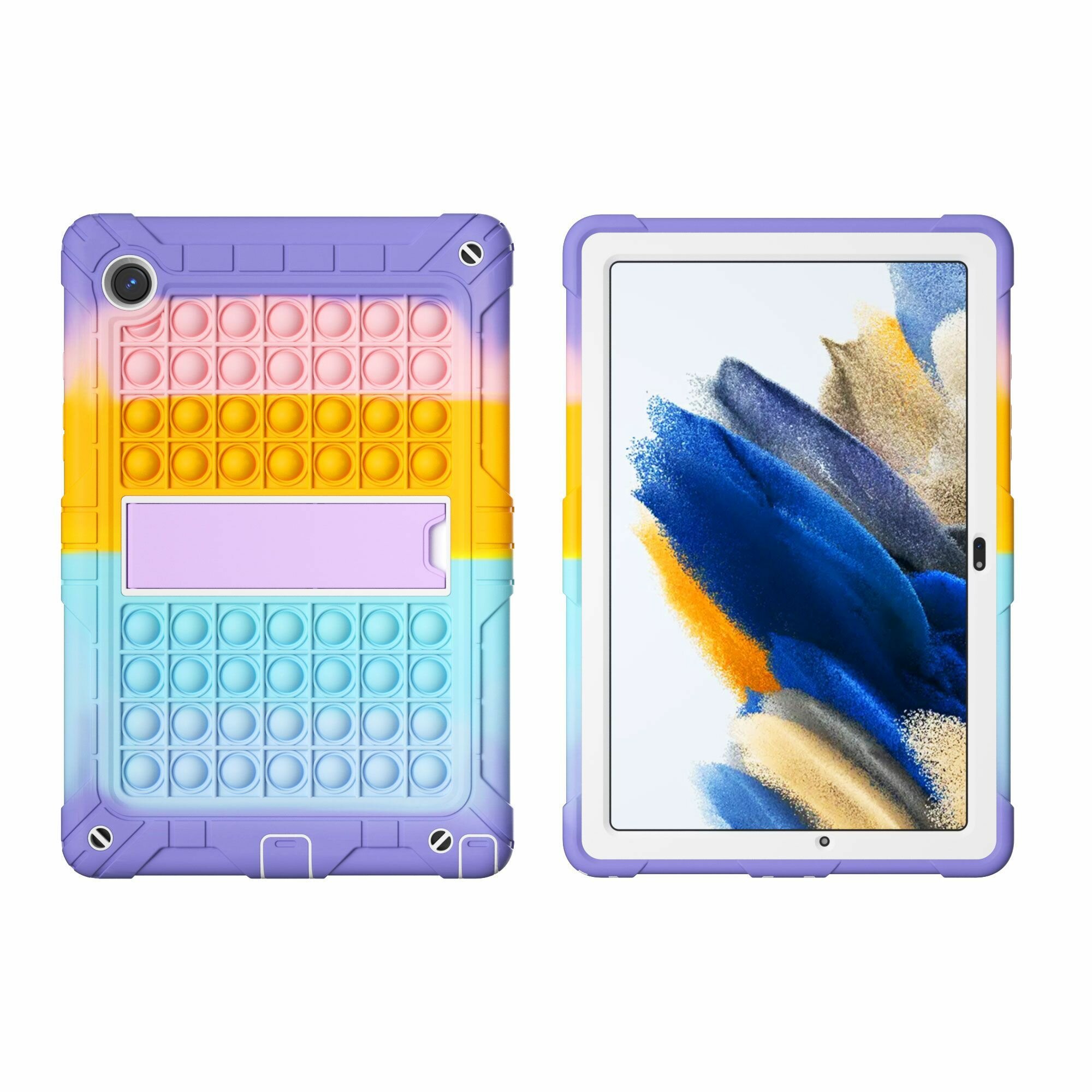 Чехол для Samsung Galaxy Tab A8 10.5" Антистресс pop-it разноцветный