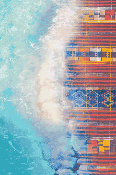 Безворсовый ковёр Египет Медитерранеан 903 Х размер 80х140