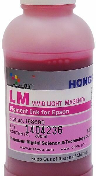 Чернила пигментные DCTec 7900P - UltraChrome HDR Vivid light magenta - 200 мл. Серия 198690