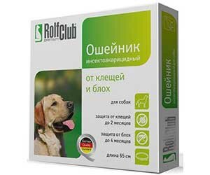 Rolf club ошейник от клещей и блох для собак средних пород фипронил 65см r410