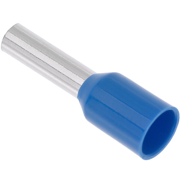 Наконечник 79443 НШВИ 2,5-8 медный 2,5мм2 втулочный изолированный на 1 провод, ПВХ (КВТ) (900 шт. в наборе)