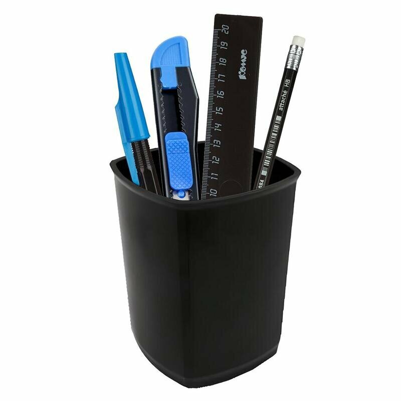 Набор настольный Attache Economy пластиковый 5 предметов черный, 1756053