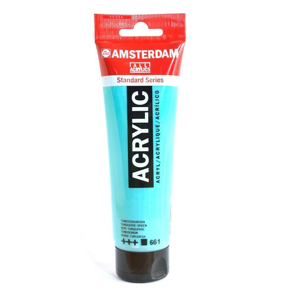 Краска акриловая AMSTERDAM цв.№661 бирюзовый туба 120мл