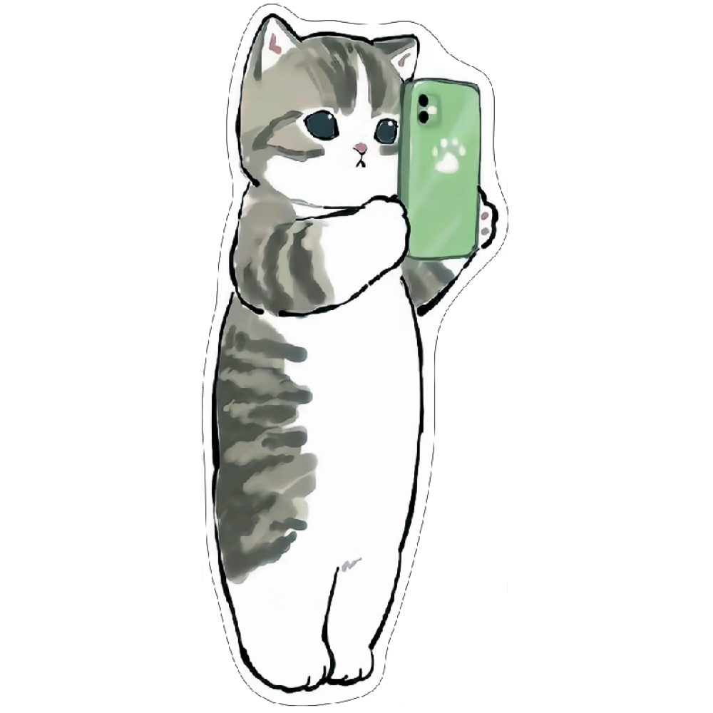 Коврик детский Kindora AC-33 "Котик с телефоном", искусственный мех, противоскользящий, 60x140см