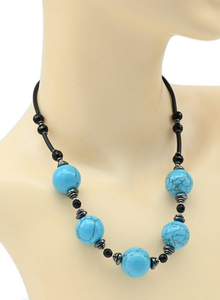 Колье, бирюза