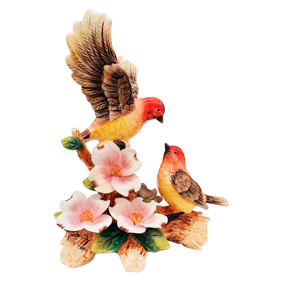 Фарфоровая коллекционная фигурка "Райские птички"